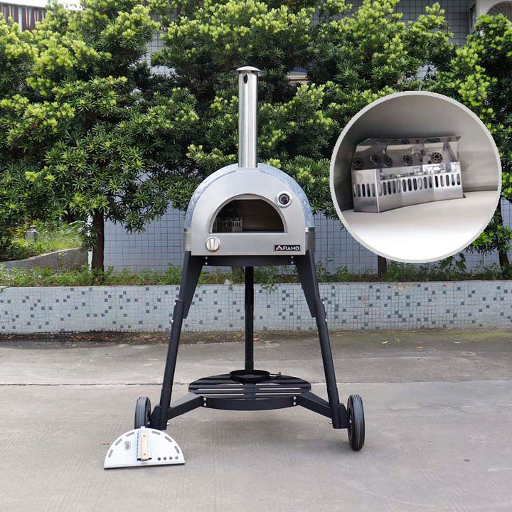 Fiamo Mobile Version 600mm Diameters Gas Clay Pizza Oven – FIAMO